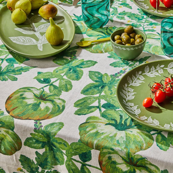 Heirloom Green Linen Tablecloth - Meet Gather Collect